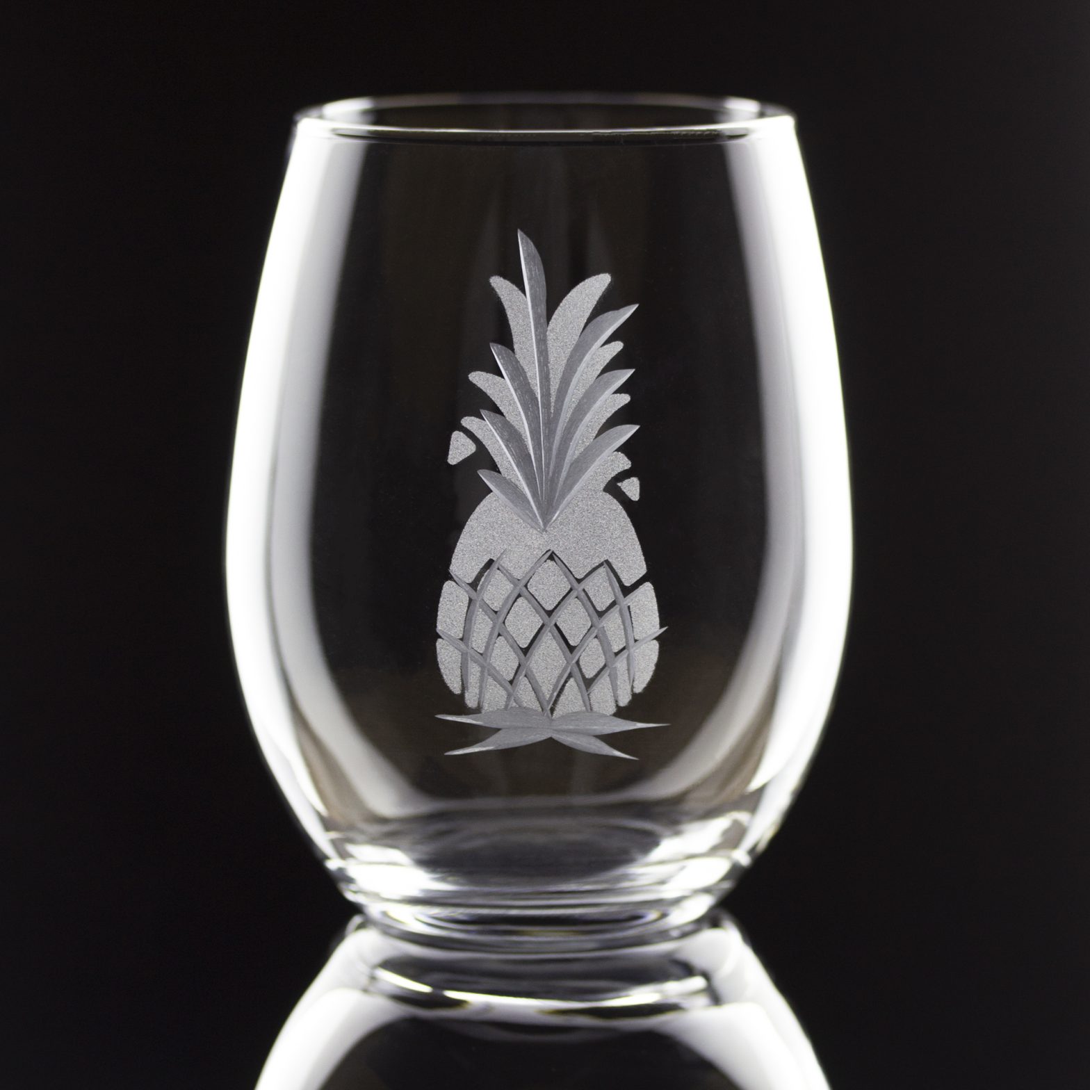 Hand Cut Pineapple - Cocktail Glasses